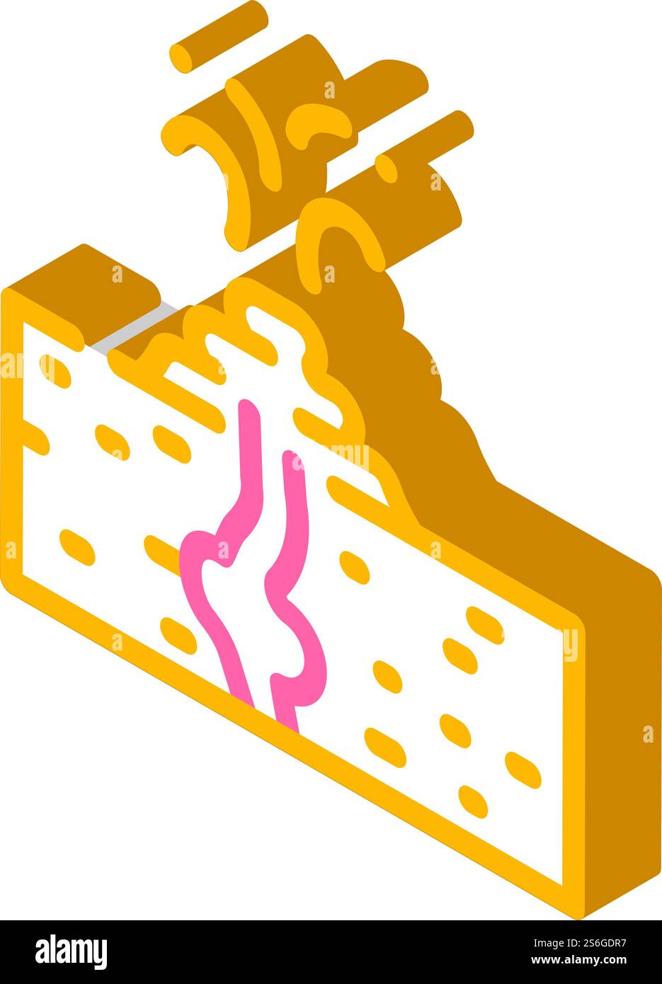 mud volcano isometric icon vector. mud volcano sign. isolated symbol ...