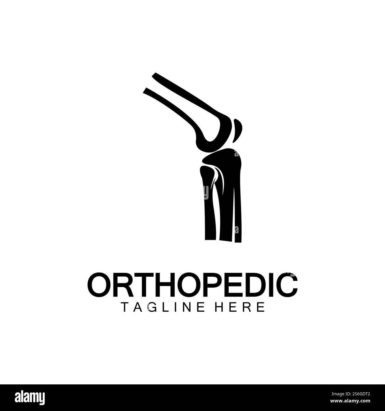 Orthopedic Health Bone Logo vector illustration Design template,Knee ...