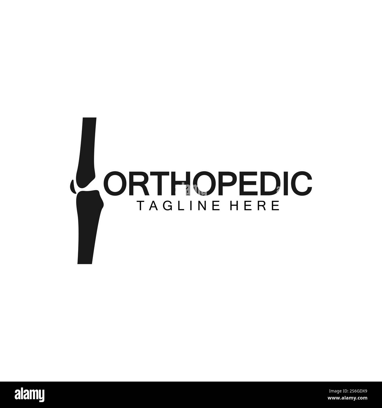 Orthopedic Health Bone Logo vector illustration Design template,Knee ...