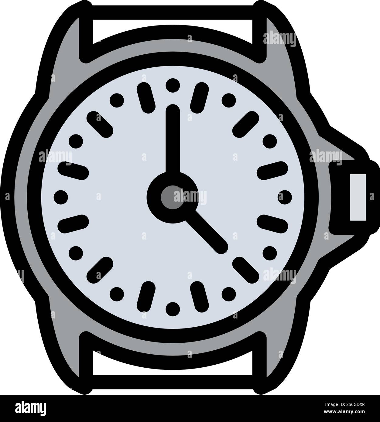 Icon Of Watches. Editable Bold Outline With Color Fill Design. Vector ...