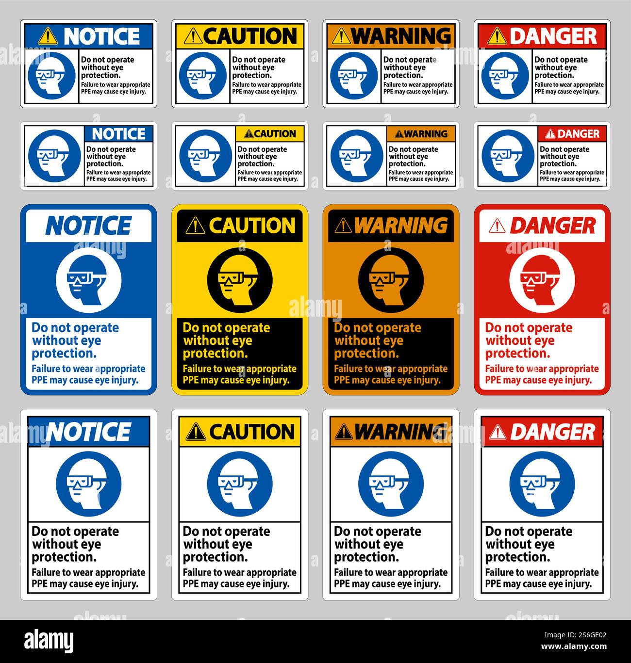 Do Not Enter Without Wearing Eye Protection,Vision Damage Can Result ...