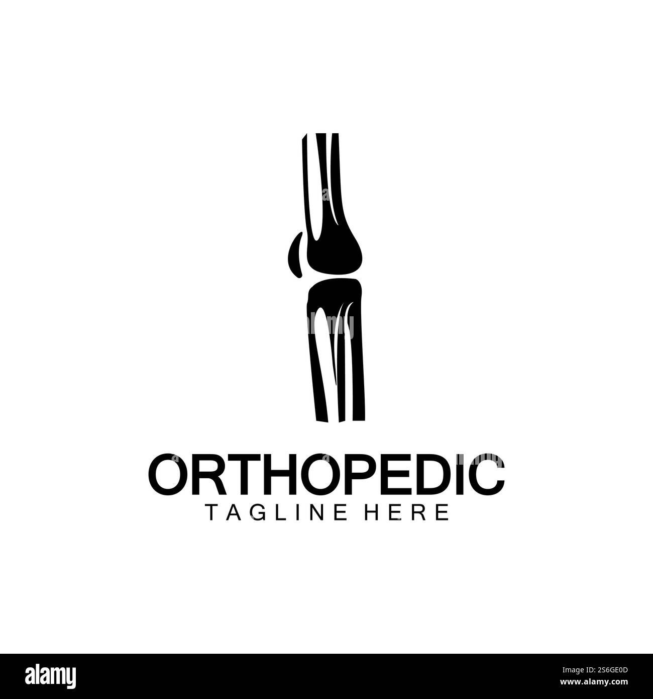 Orthopedic Health Bone Logo vector illustration Design template,Knee ...
