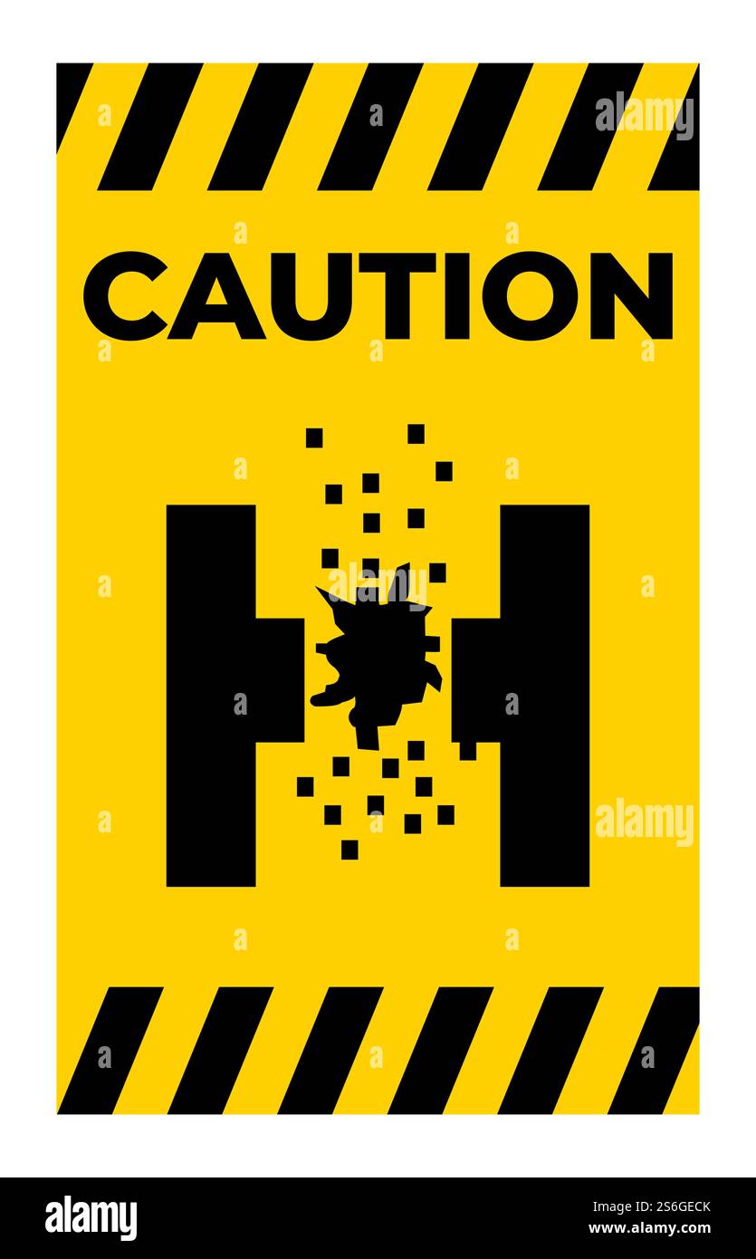 Caution Of Molten Metal Symbol Sign Isolate On White Background Stock ...