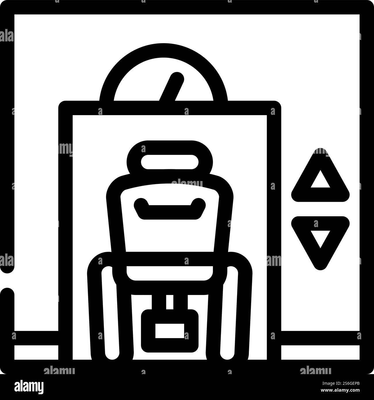 lift inclusive life line icon vector. lift inclusive life sign ...