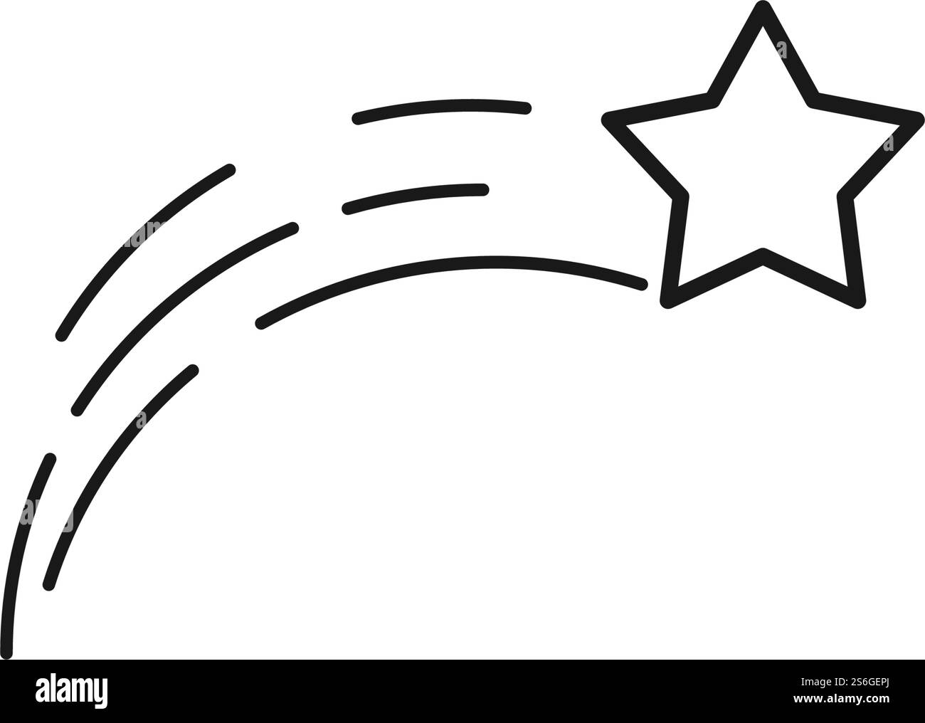 Illustration falling comet Black and White Stock Photos & Images - Alamy