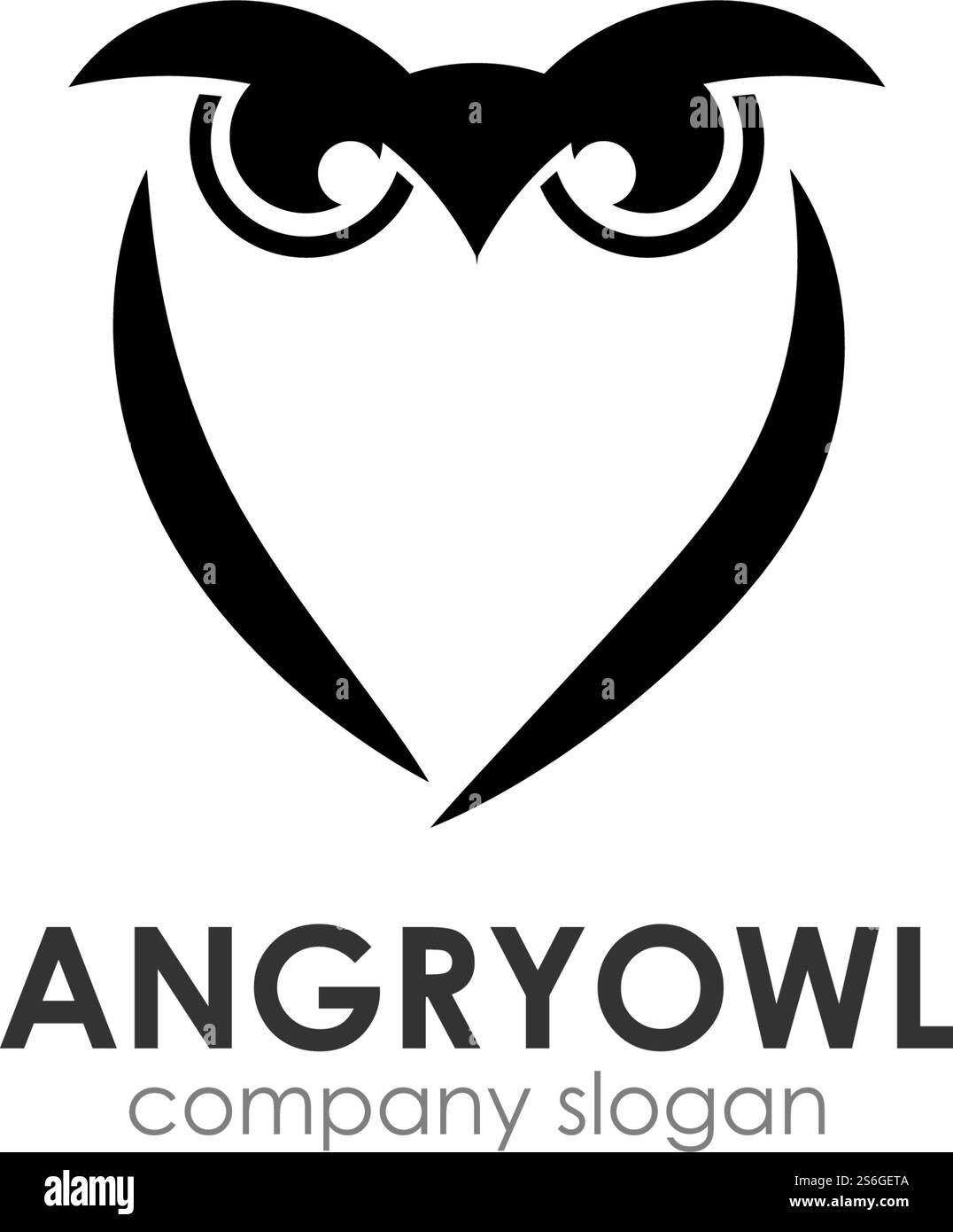 Angry Owl Logo Template Design Vector, Emblem, Design Concept, Creative ...