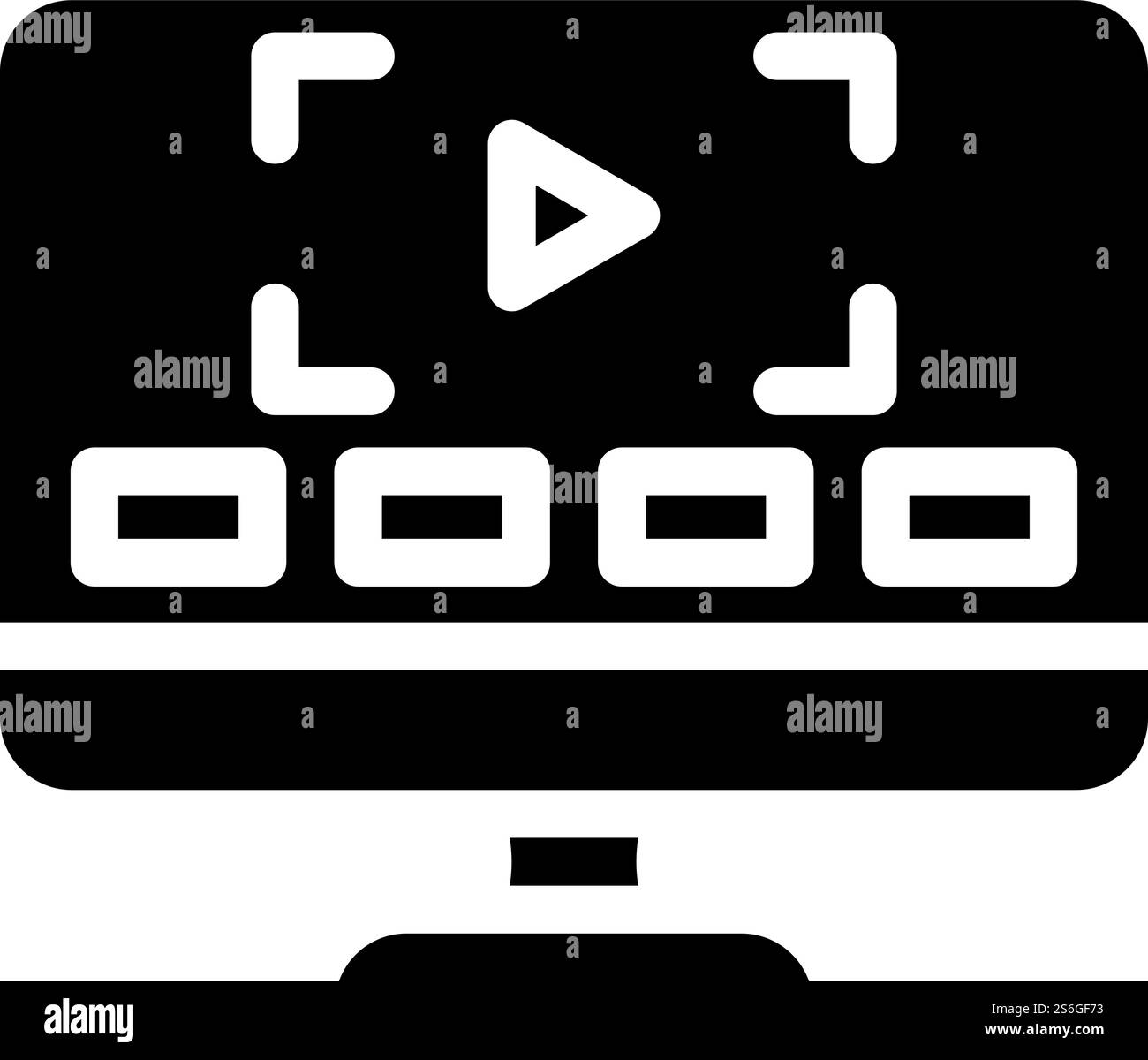 Test video game icon Black and White Stock Photos & Images - Alamy
