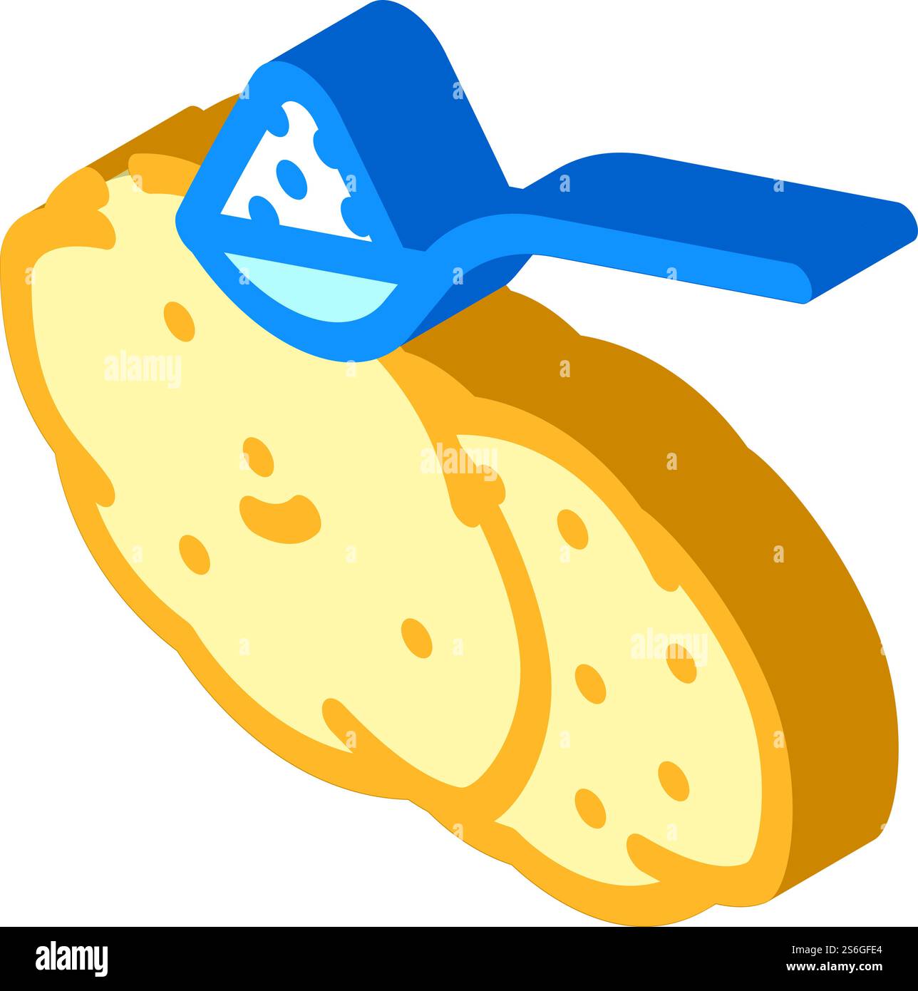 starch food additives isometric icon vector. starch food additives sign ...