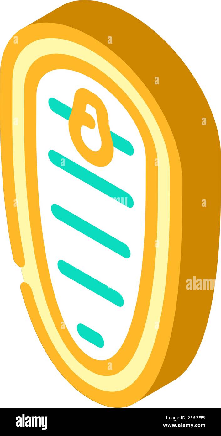 top view of canned food isometric icon vector. top view of canned food ...