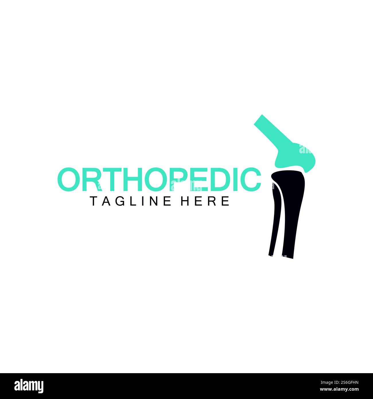 Orthopedic Health Bone Logo vector illustration Design template,Knee ...