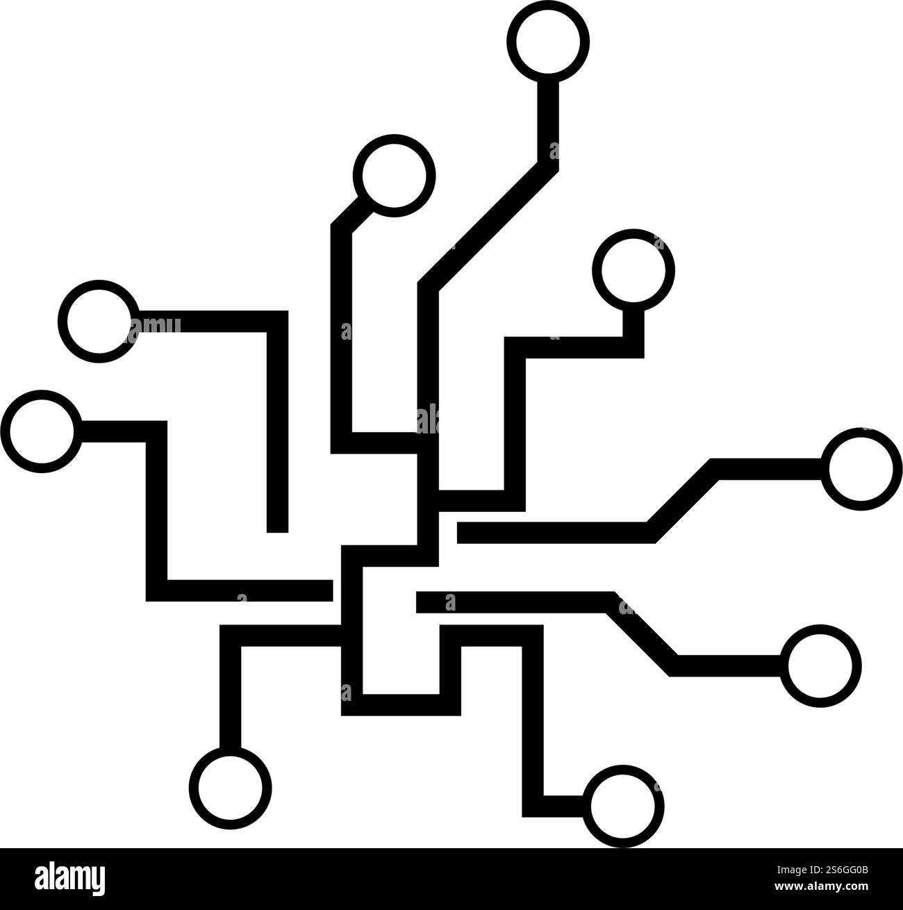 Circuit vector illustration design template Stock Vector Image & Art ...
