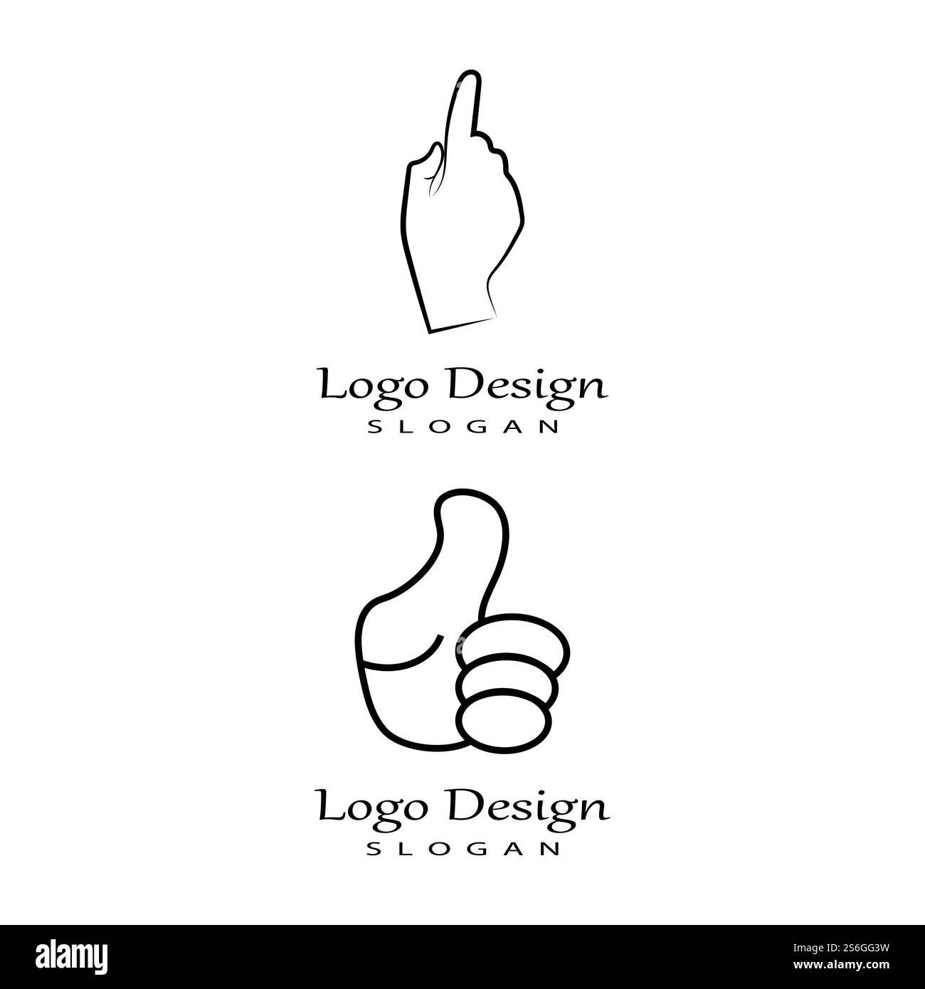 Vector Cartoon Hand Sign. Comics Clip art Stock Vector Image & Art - Alamy