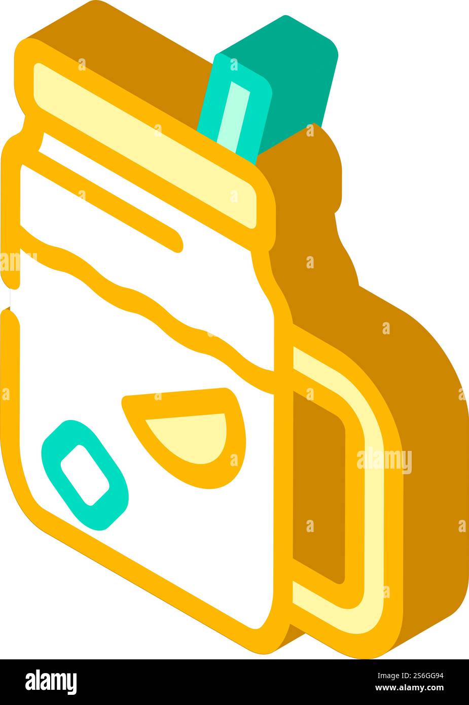 cold tea isometric icon vector. cold tea sign. isolated symbol ...