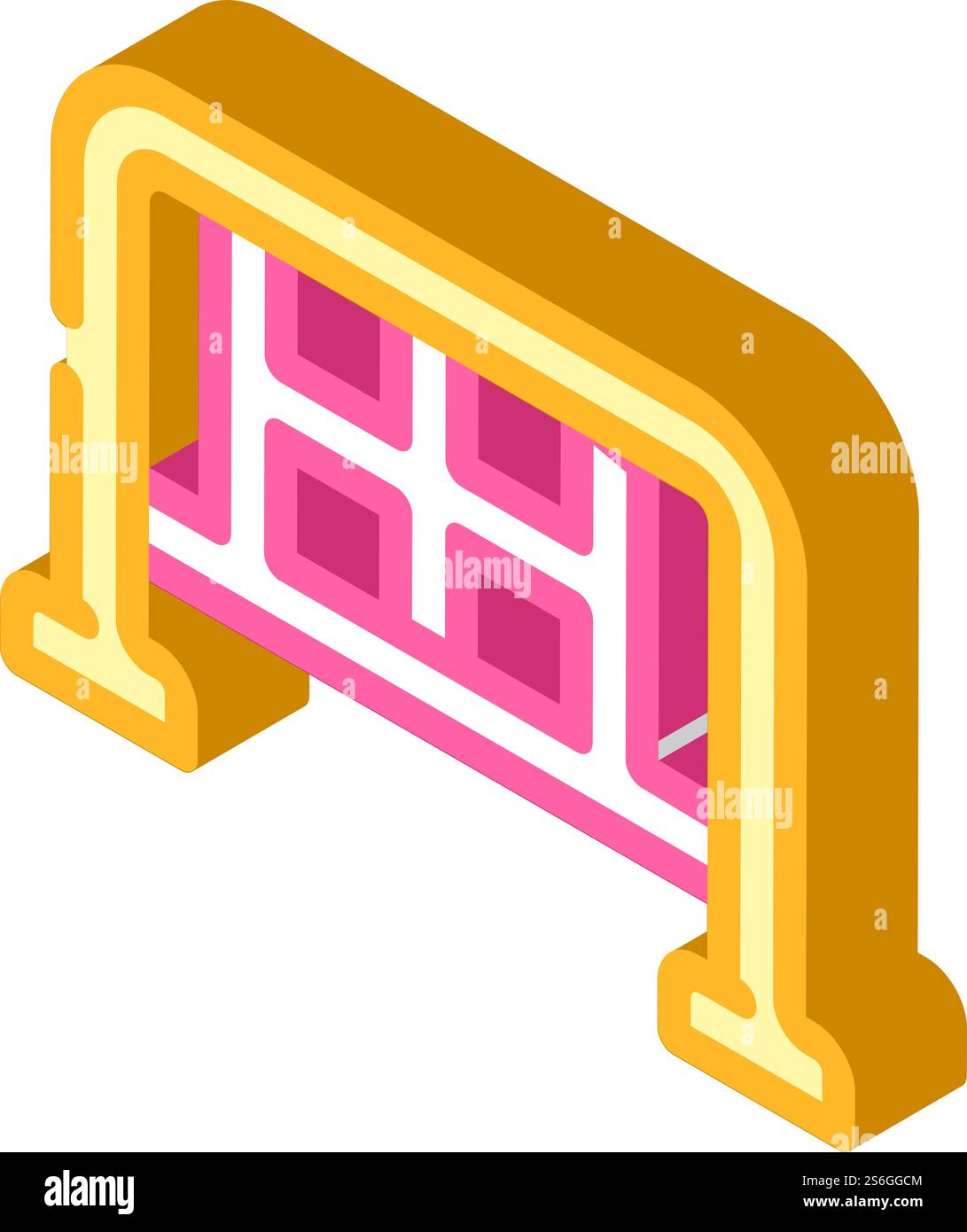 barrier protest meeting isometric icon vector. barrier protest meeting ...