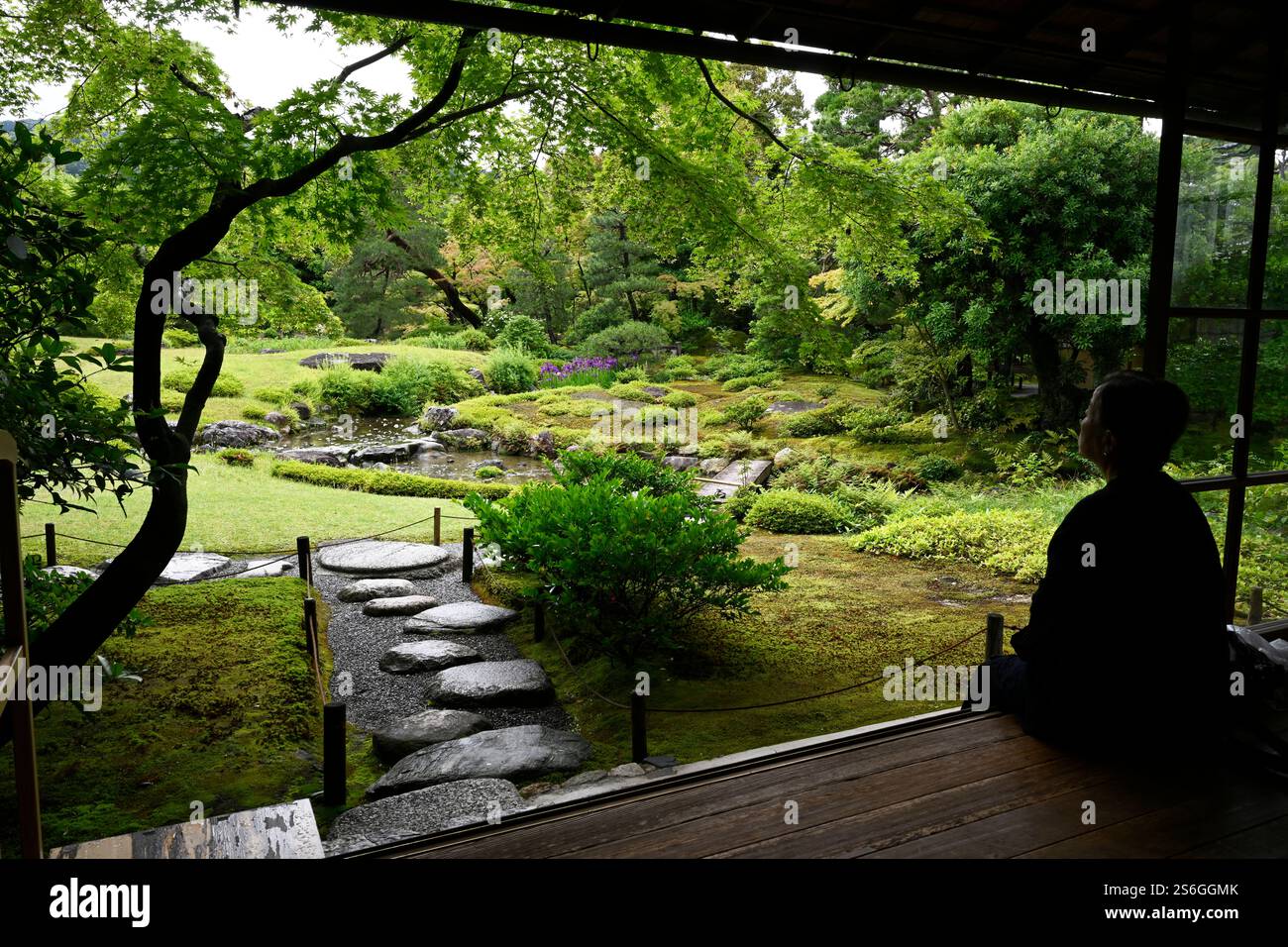 A garden of Murin-an in Kyoto designed by Ogawa Jihei and built between ...