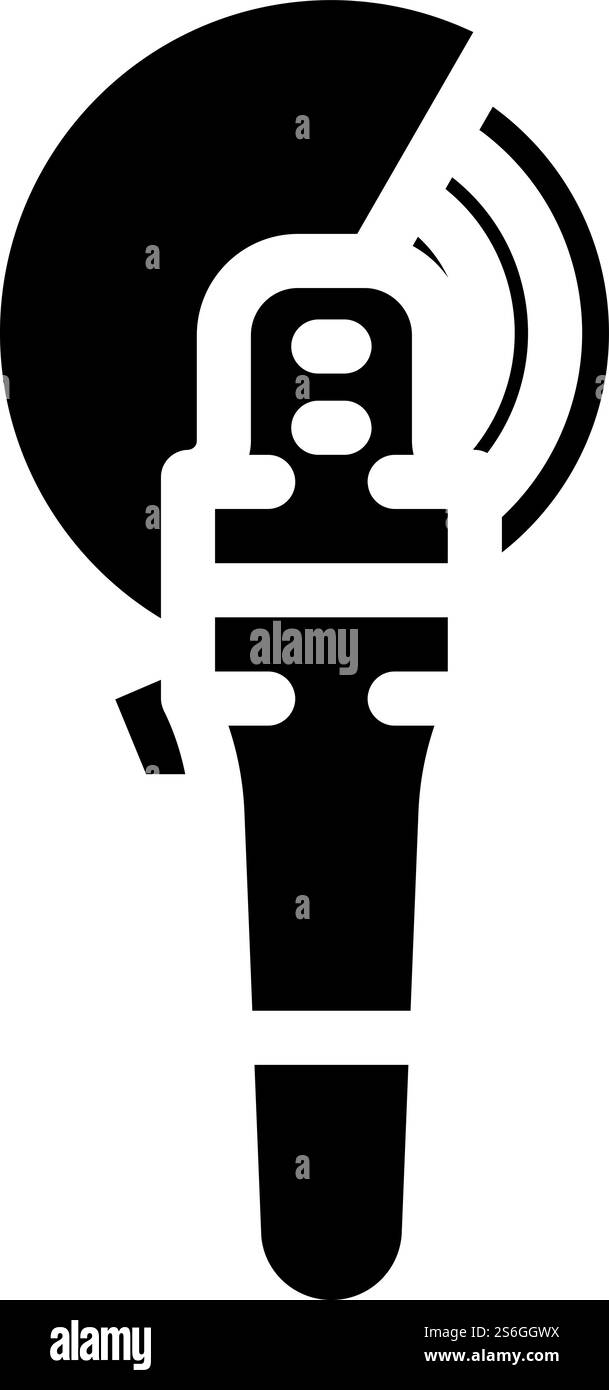 angle grinder tool glyph icon vector. angle grinder tool sign. isolated ...