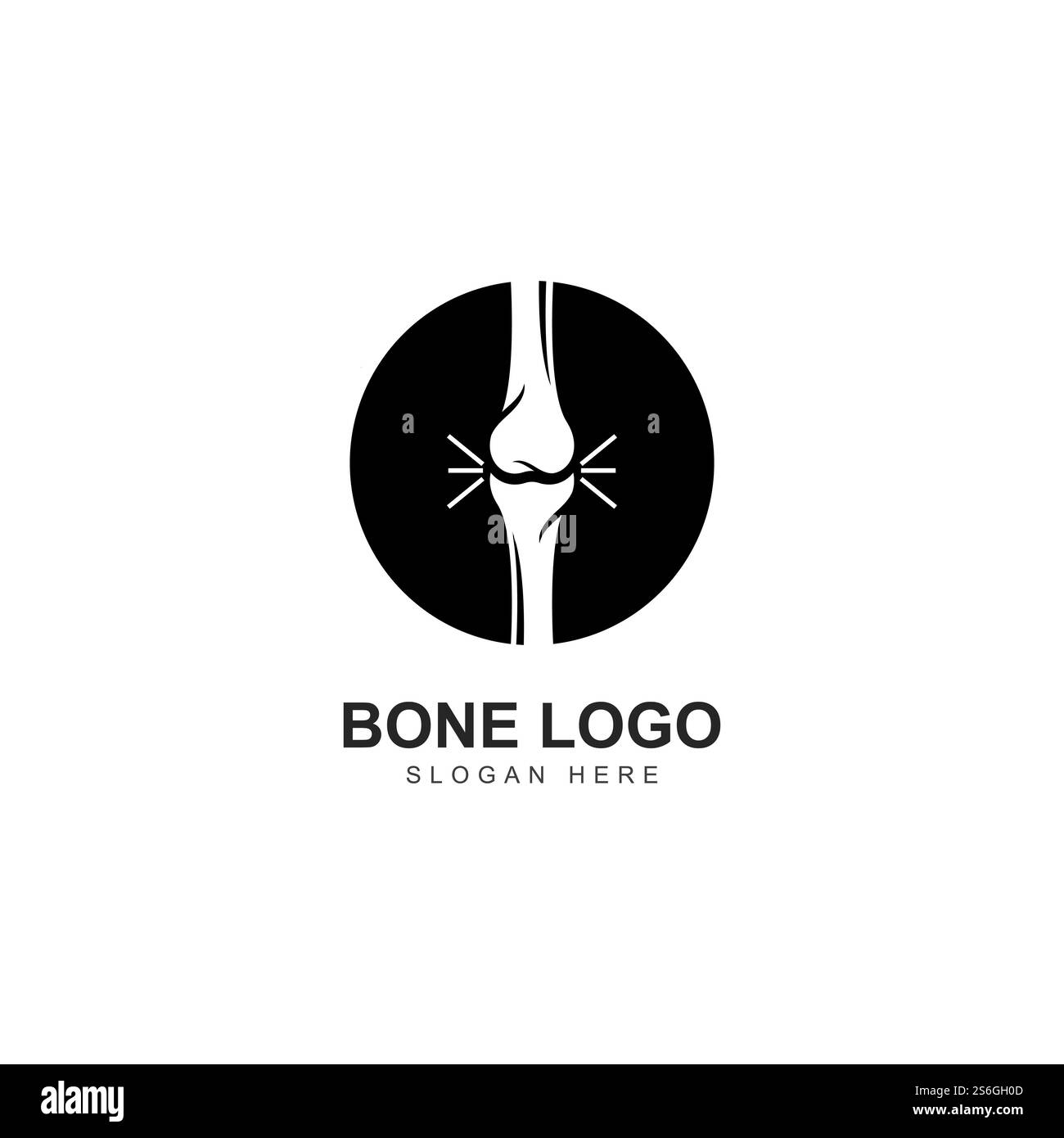 bone logo icon vector design Stock Vector Image & Art - Alamy