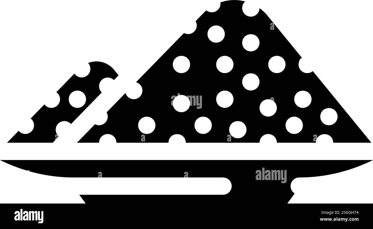 sodium nitrite glyph icon vector. sodium nitrite sign. isolated contour ...