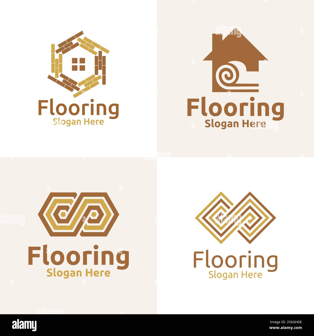 Flooring Logo for Parquet Wooden or Vinyl Hardwood Granite Title Vector ...
