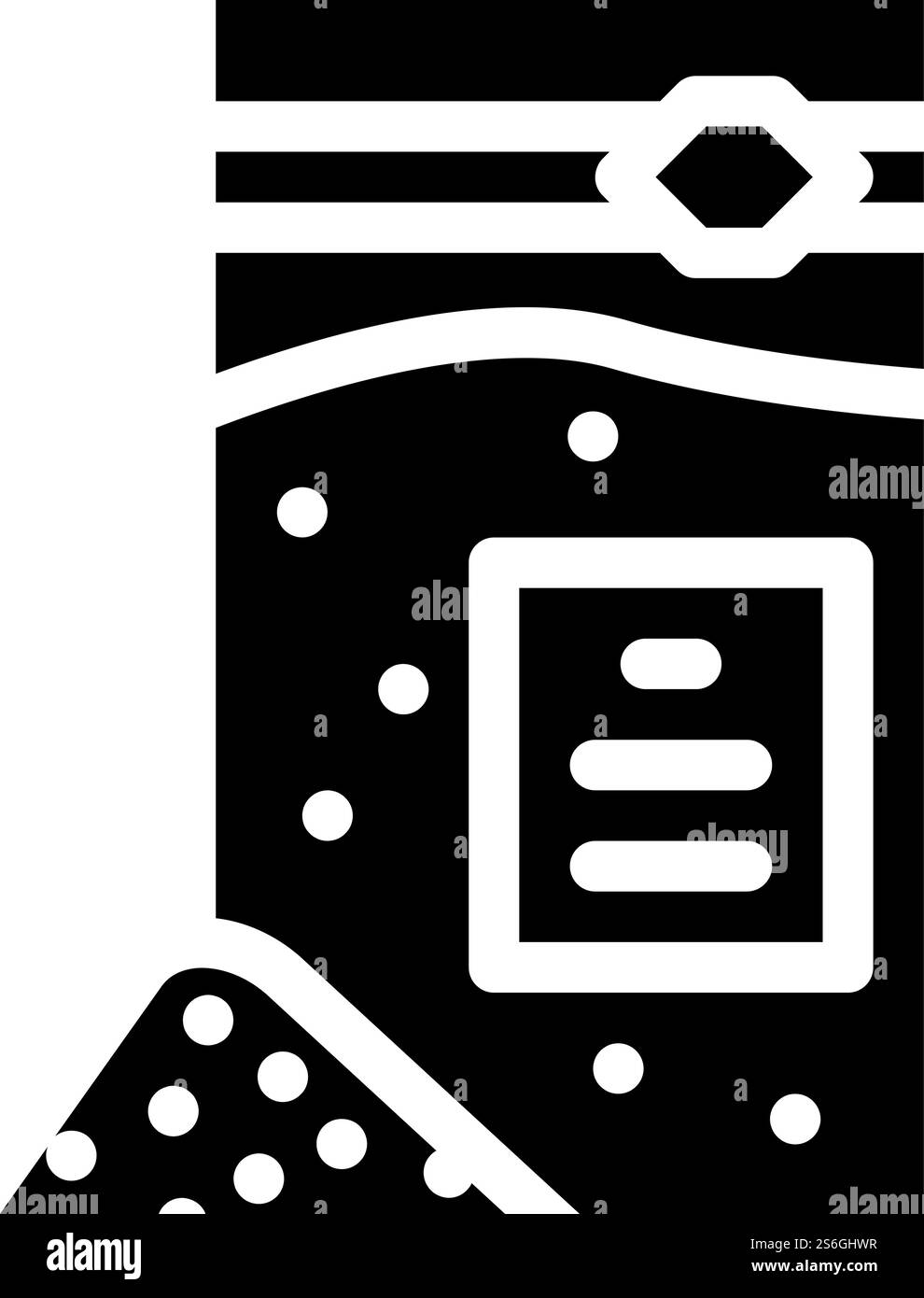 sodium benzoate glyph icon vector. sodium benzoate sign. isolated contour symbol black ...