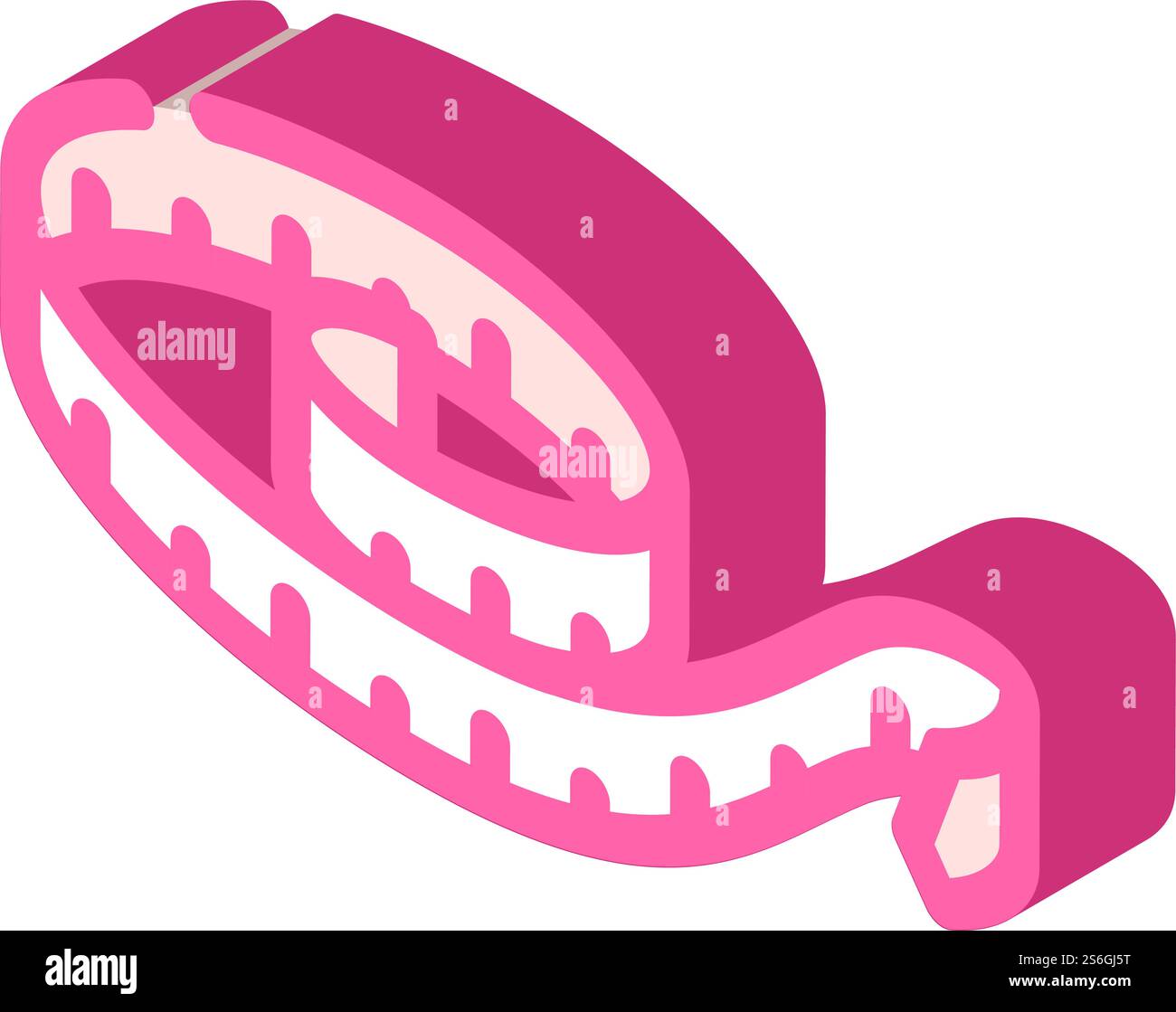 flexible meter isometric icon vector. flexible meter sign. isolated ...