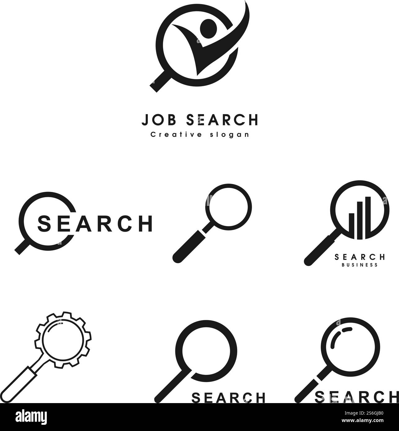 Search engine logo vector flat design Stock Vector Image & Art - Alamy