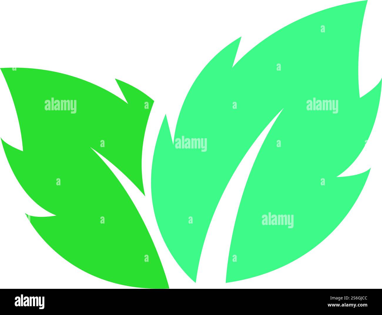 Mint leaves flat vector color icon template Stock Vector Image & Art ...