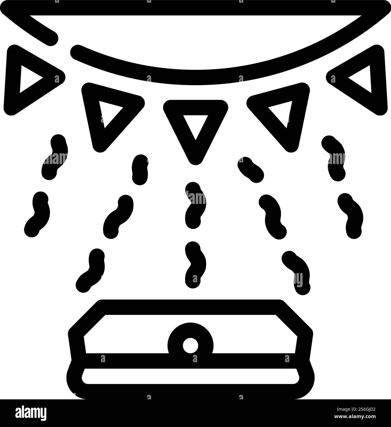 light sensor line icon vector. light sensor sign. isolated contour ...