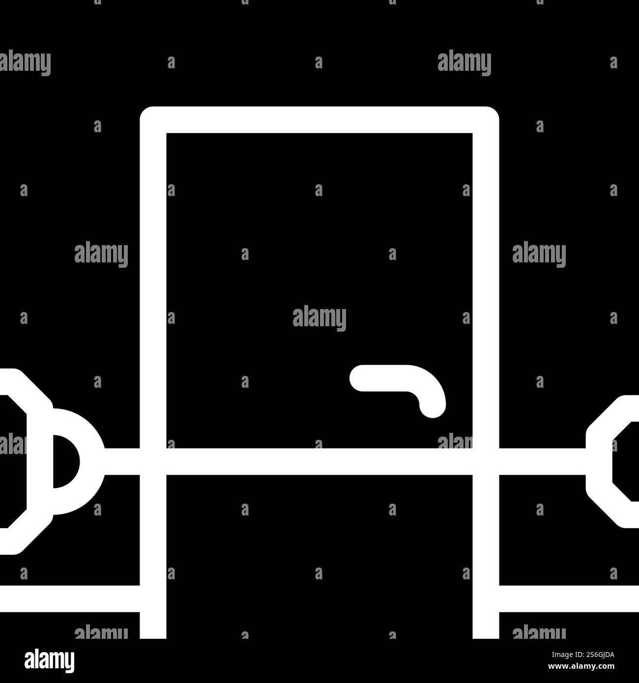 Beam sensor glyph icon hi-res stock photography and images - Alamy