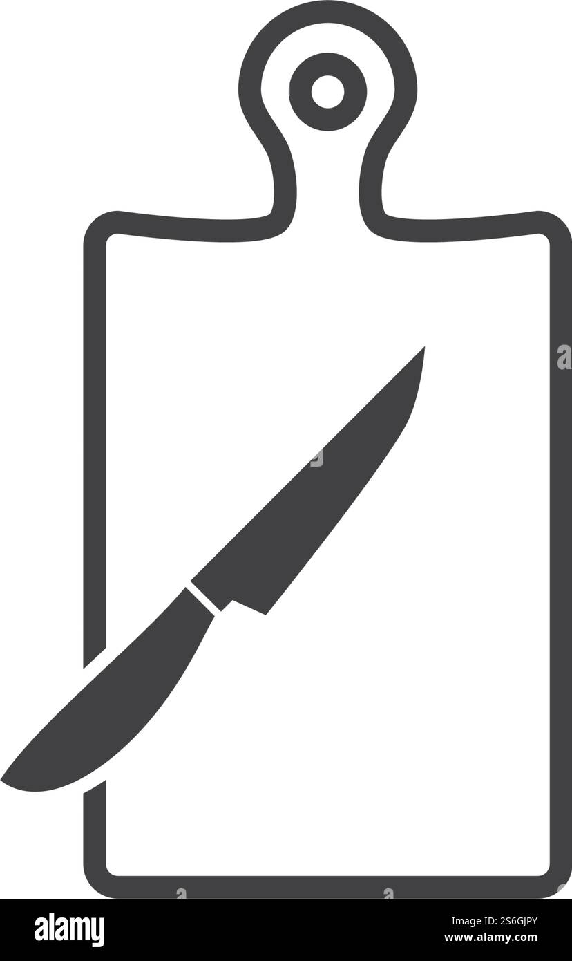 Cutting board icon flat design vector Stock Vector Image & Art - Alamy