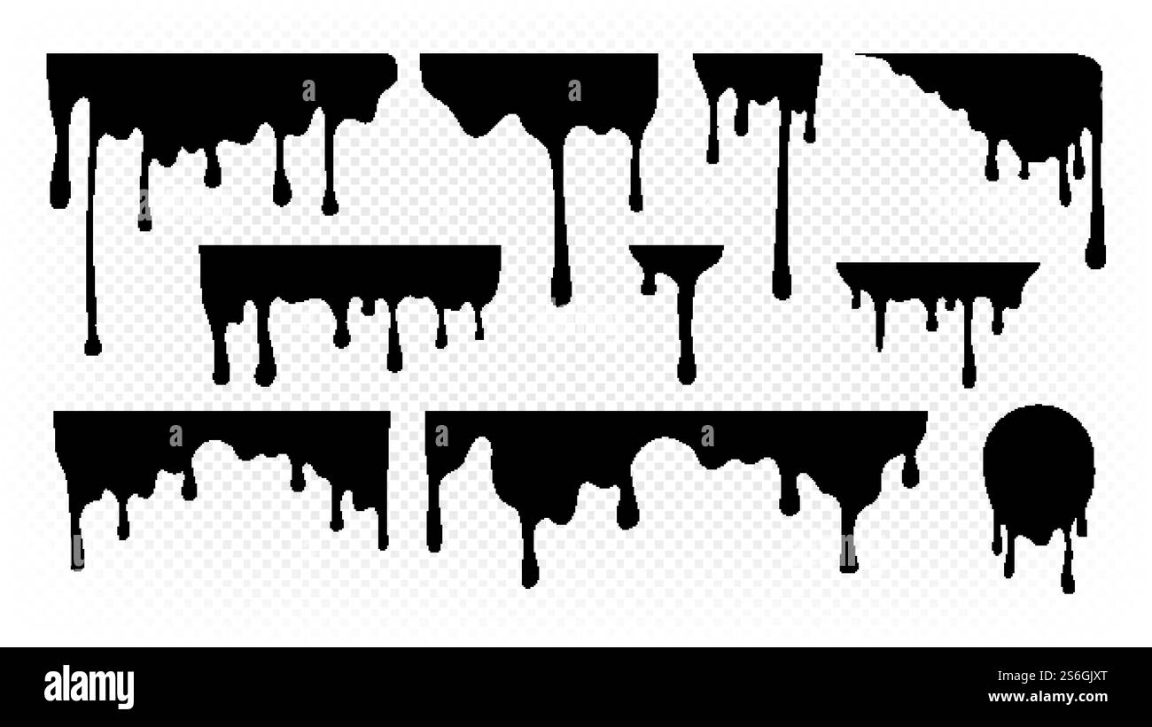 Black border melted ink hi-res stock photography and images - Alamy