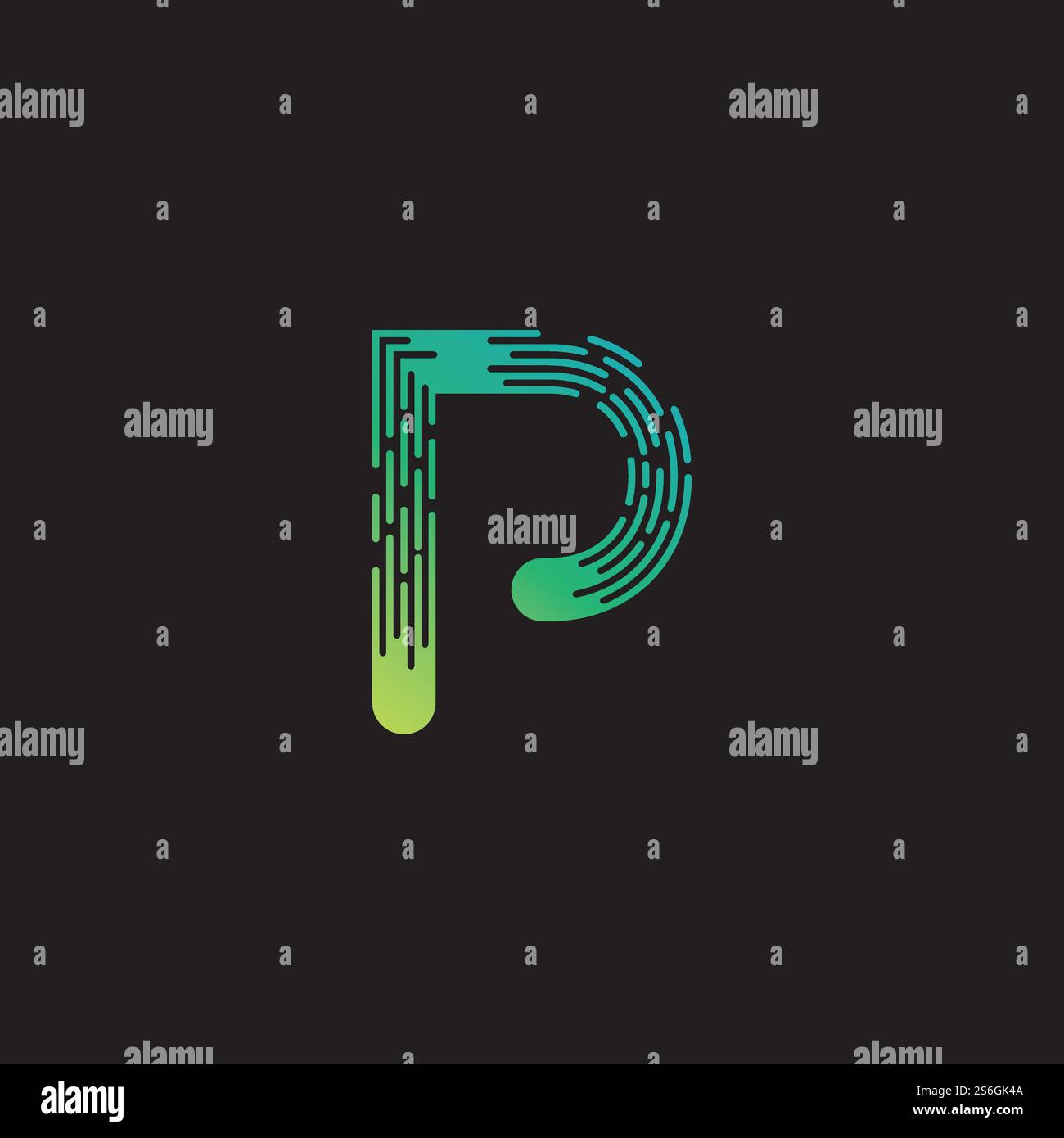Modern P Initial letter alphabet font logo vector design Stock Vector ...
