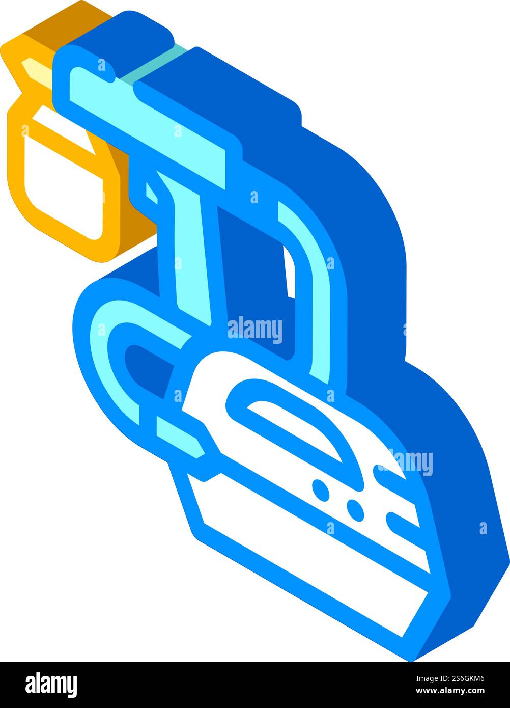 spray gun tool isometric icon vector. spray gun tool sign. isolated ...