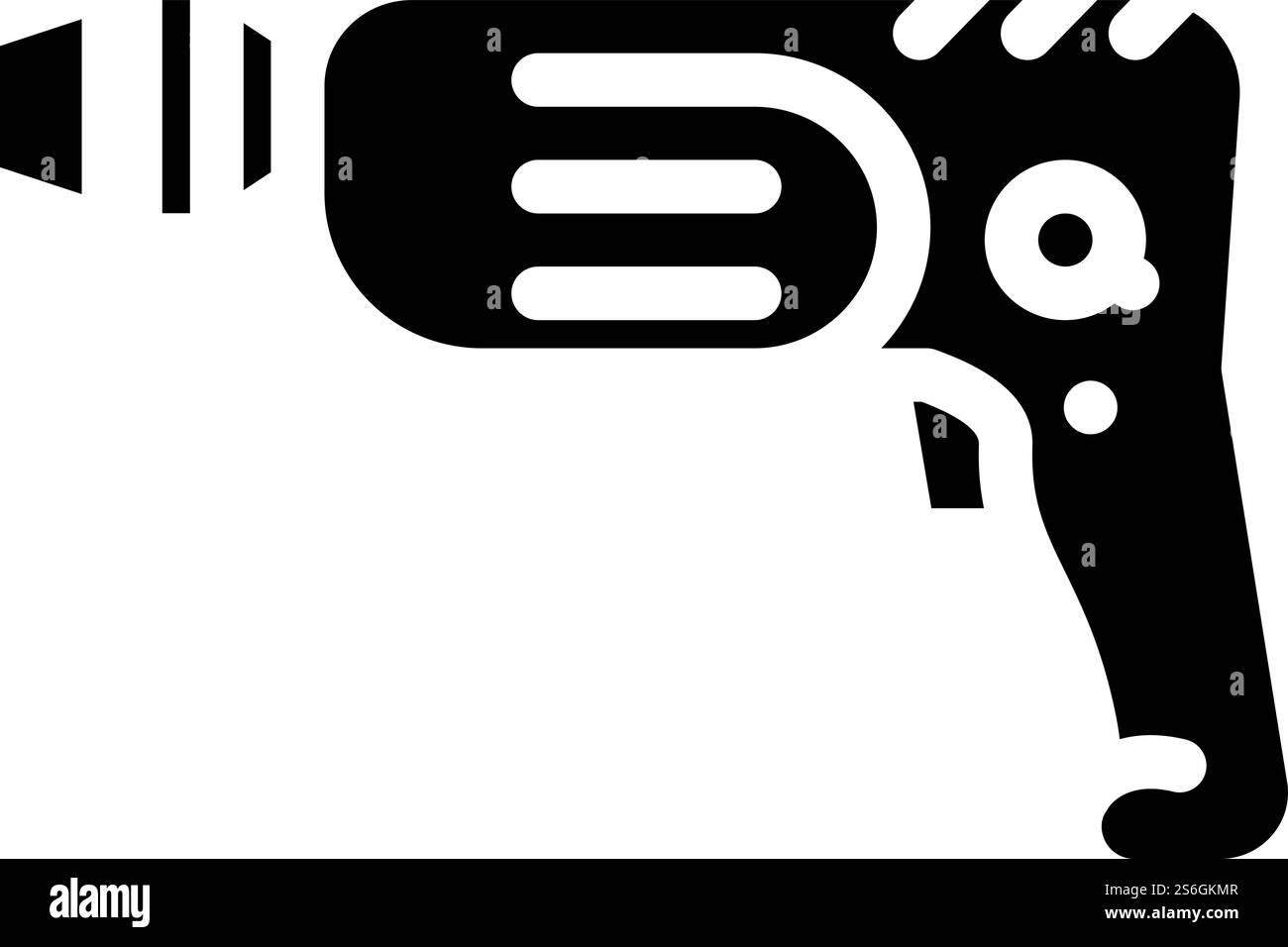 drill tool glyph icon vector. drill tool sign. isolated contour symbol ...