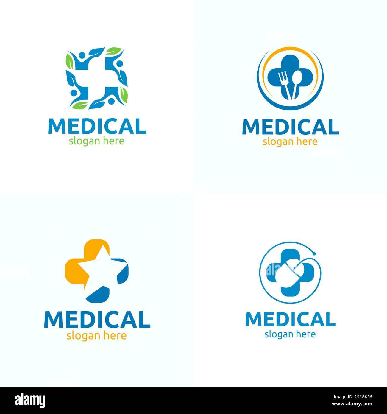 Medical Hospital Logo for Emergency Clinic Drug Store or Volunteers ...