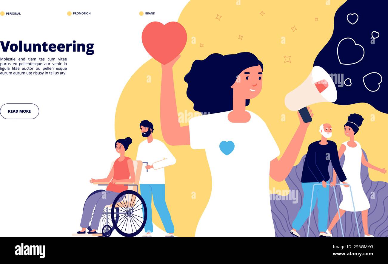 Organization volunteer groups people together activity hi-res stock ...