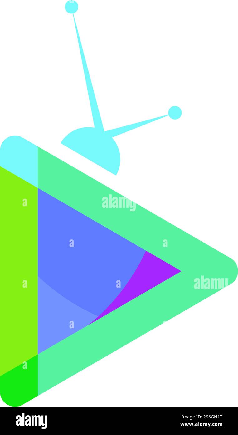 TV logo vector flat design Stock Vector Image & Art - Alamy