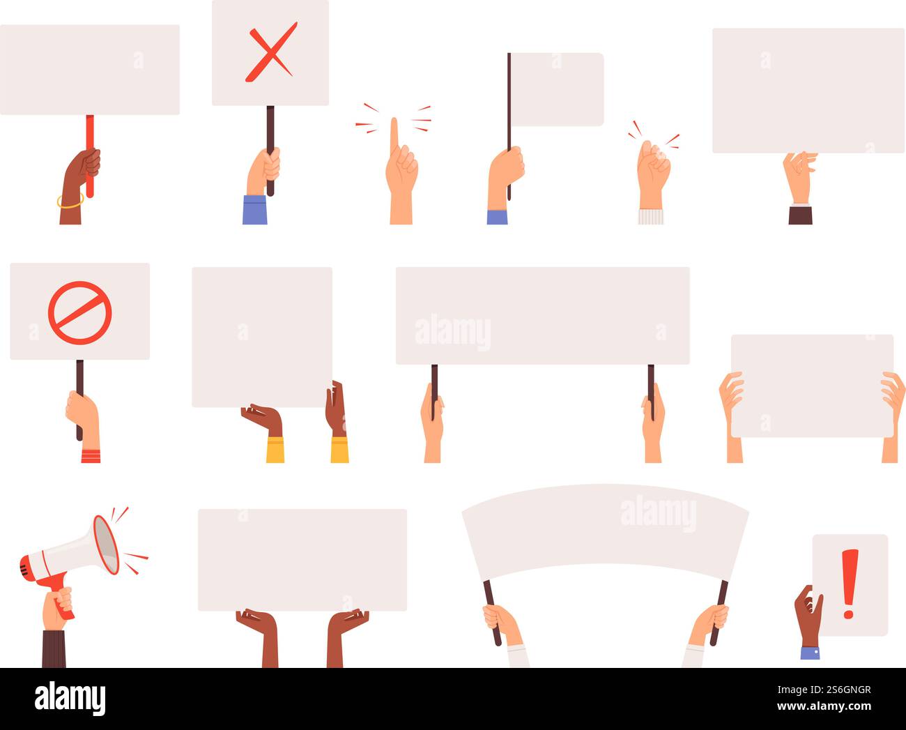 Protesters holding protest signs hi-res stock photography and images ...