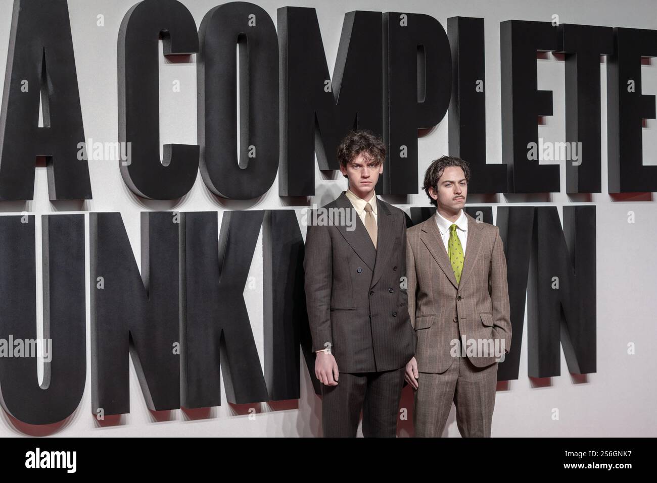 Reuben Larkin and guest attend the UK Premiere of ‘A Complete Unknown ...