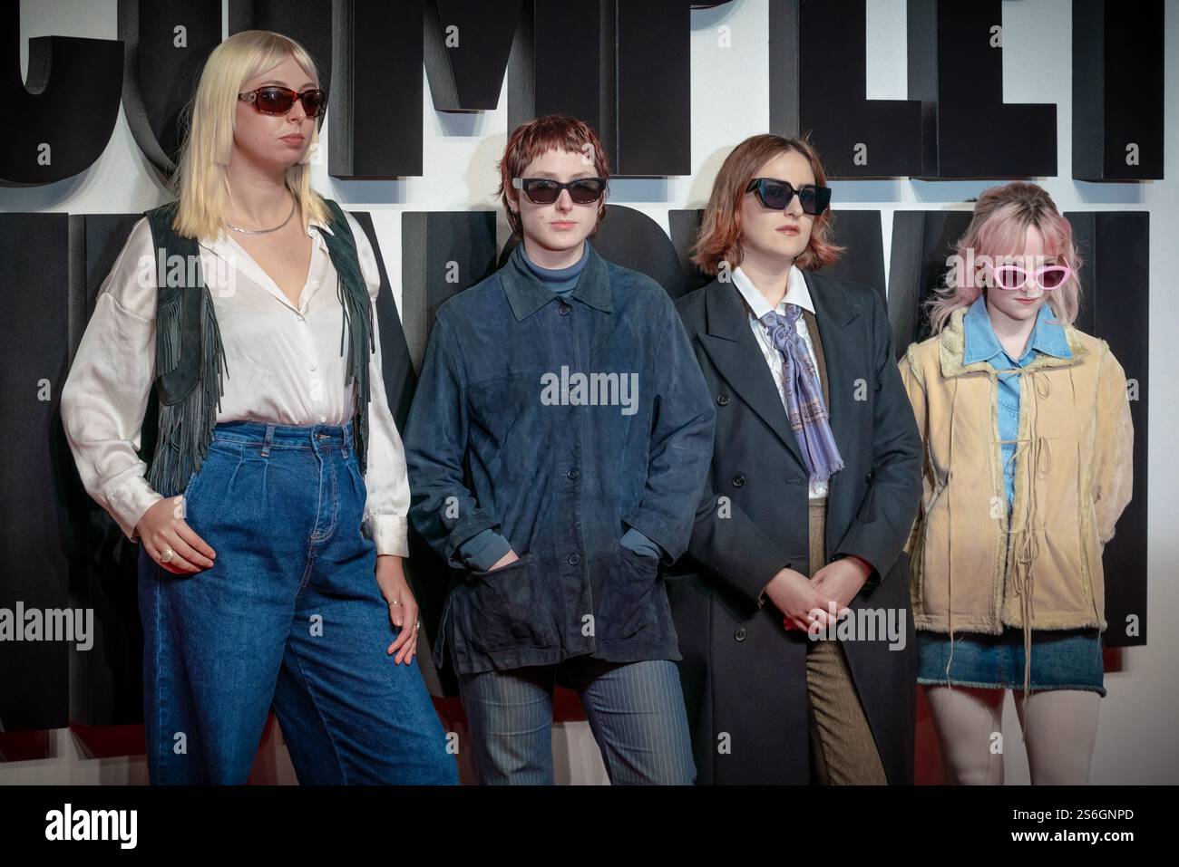 L-R Georgia Davies, Lizzie Mayland, Aurora Nishevci and Emily Roberts ...