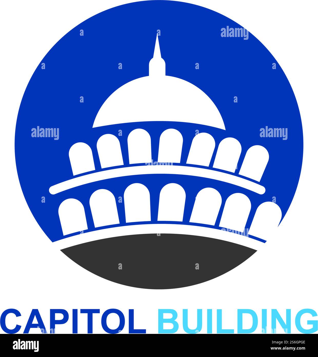 capitol building logo design vector icon Stock Vector Image & Art - Alamy