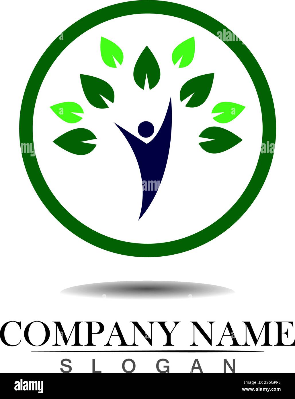 Tree human logo design. Human life logo icon Stock Vector Image & Art ...