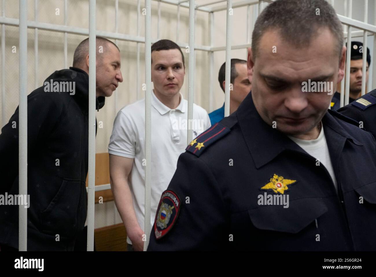Lawyers from left, Igor Sergunin, Alexei Liptser and Vadim Kobzev, all ...