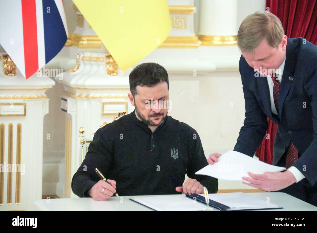 KYIV, UKRAINE - JANUARY 16, 2025 - President of Ukraine Volodymyr ...