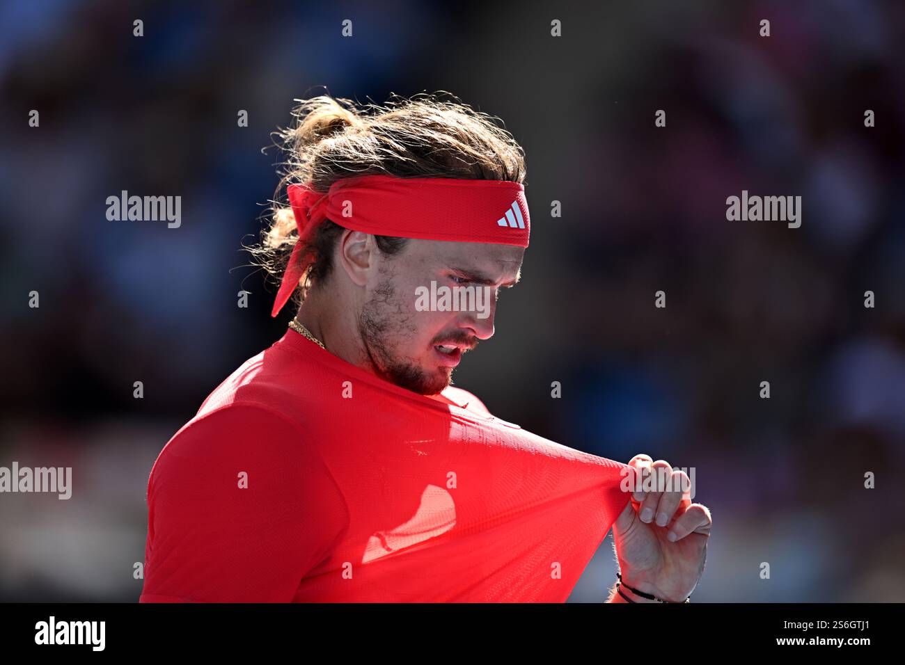 Melbourne, Australia. 17th Jan, 2025. Alexander Zverev of Germany during his round three match ...