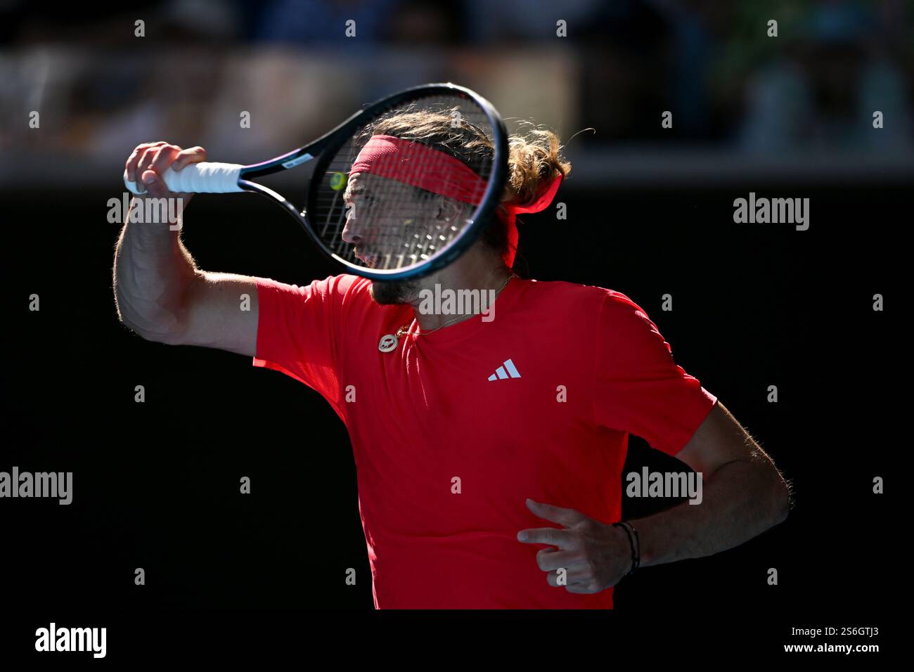 Melbourne, Australia. 17th Jan, 2025. Alexander Zverev of Germany during his round three match ...