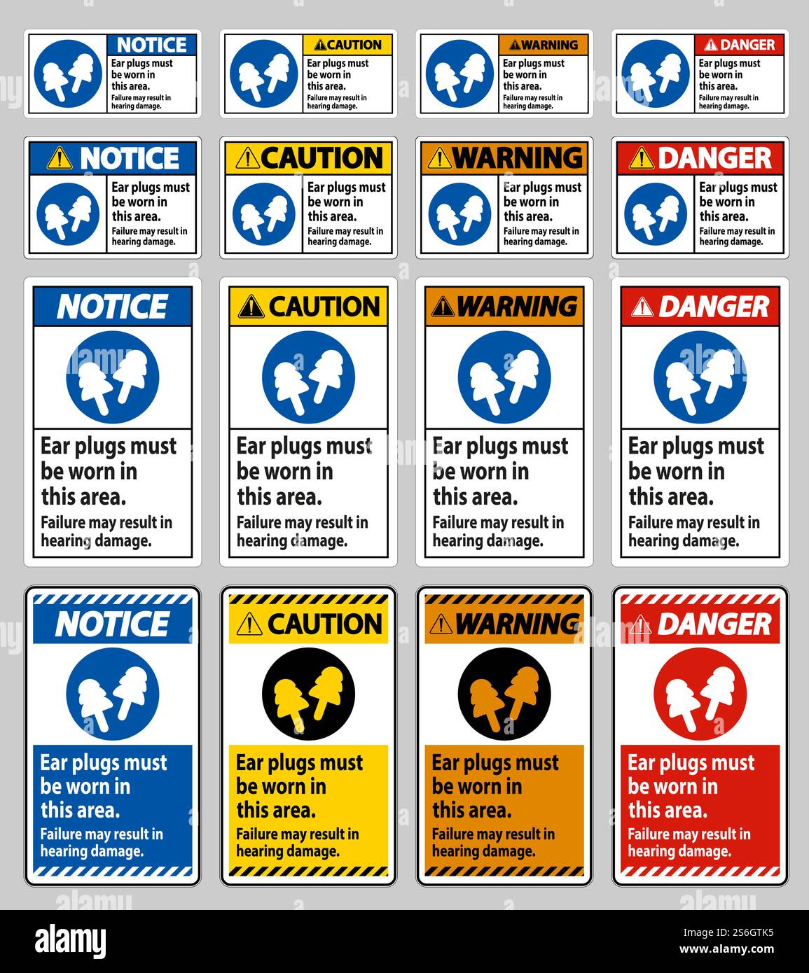 Ear Plugs Must Be Worn In This Area, Failure May Result In Hearing ...