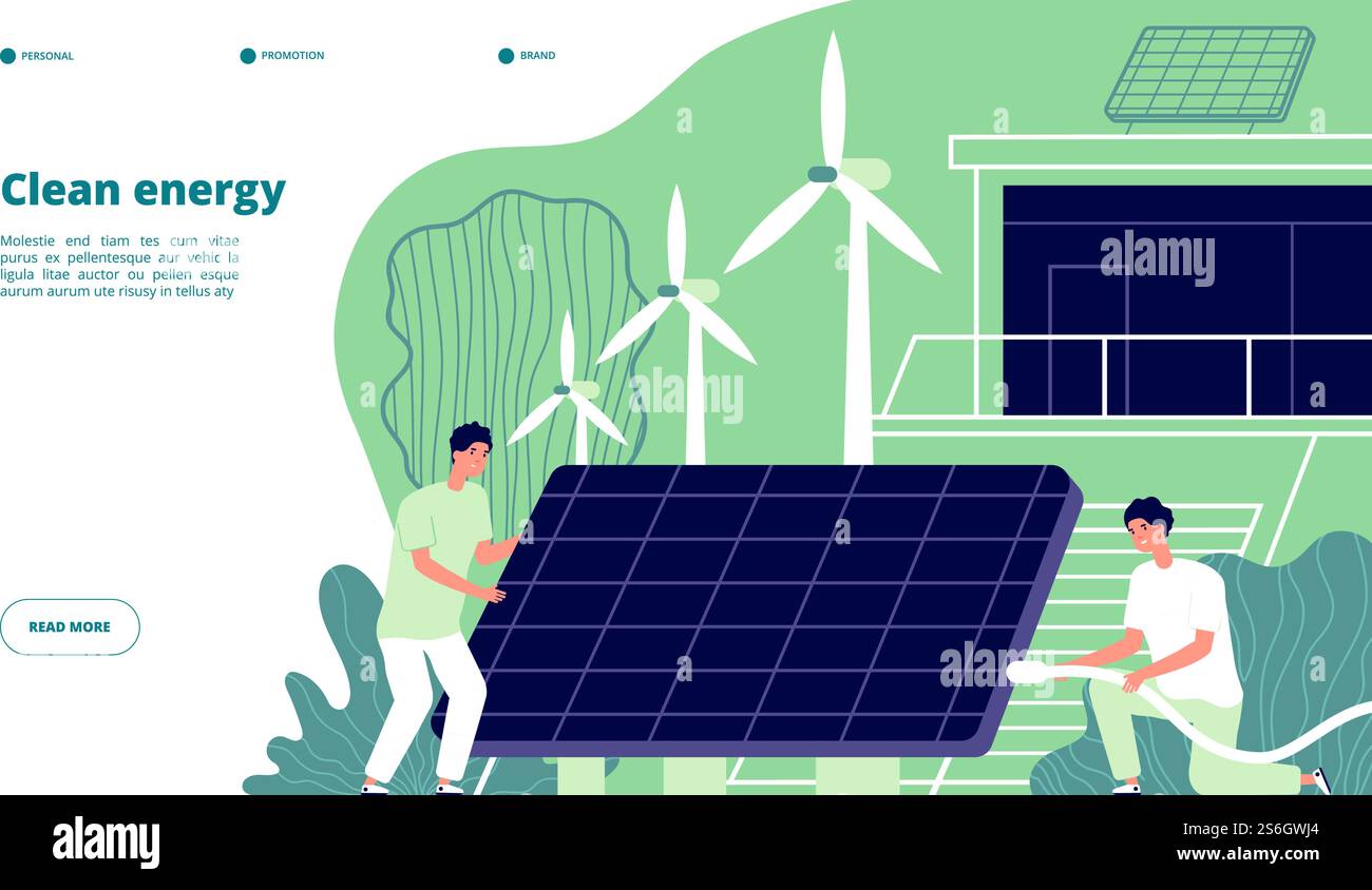 Renewable power energy. Smart grid, renewable storage. Future solar ...