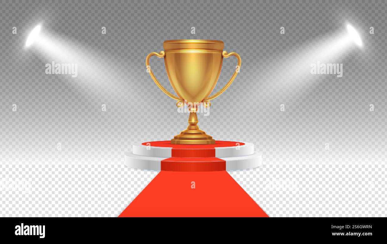 Competition award. Victory podium, sport or business winning pedestal ...