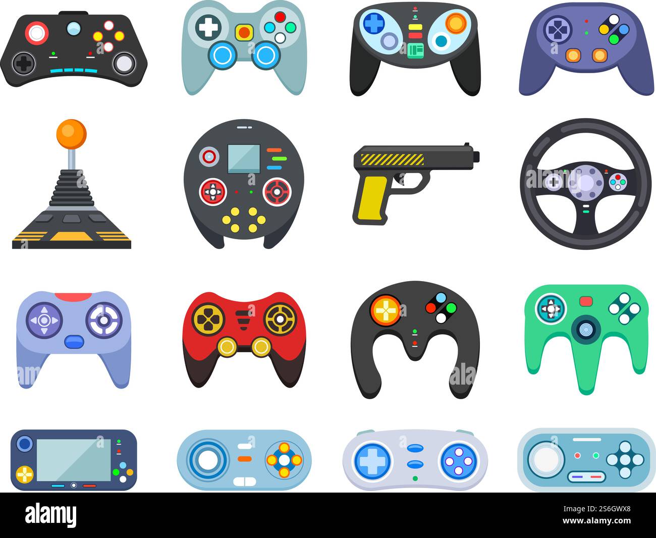 Video game portable controllers Cut Out Stock Images & Pictures - Alamy